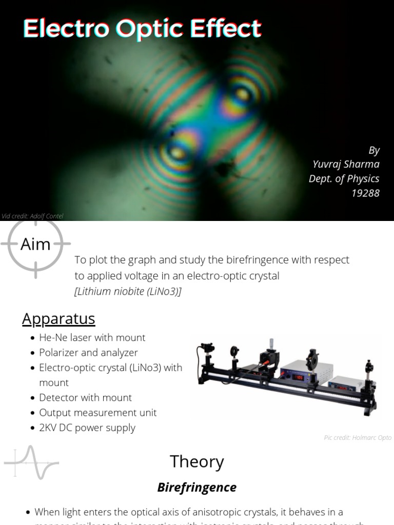 Electro Optic Effect | PDF | Optics | Polarization (Waves)