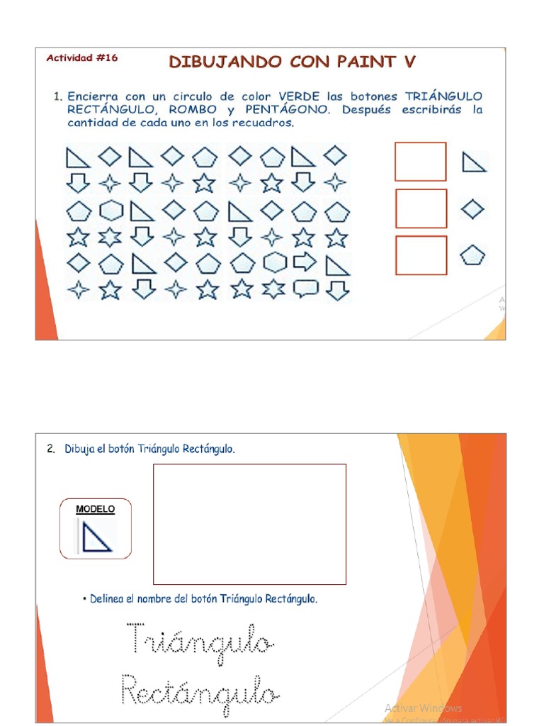 Ficha de Actividad - Dibujando Con Paint V - 5 Años | PDF