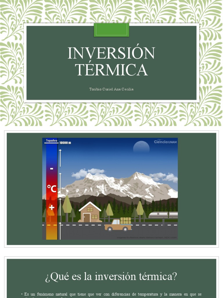 Inversion Termica | PDF | Contaminación | Atmósfera