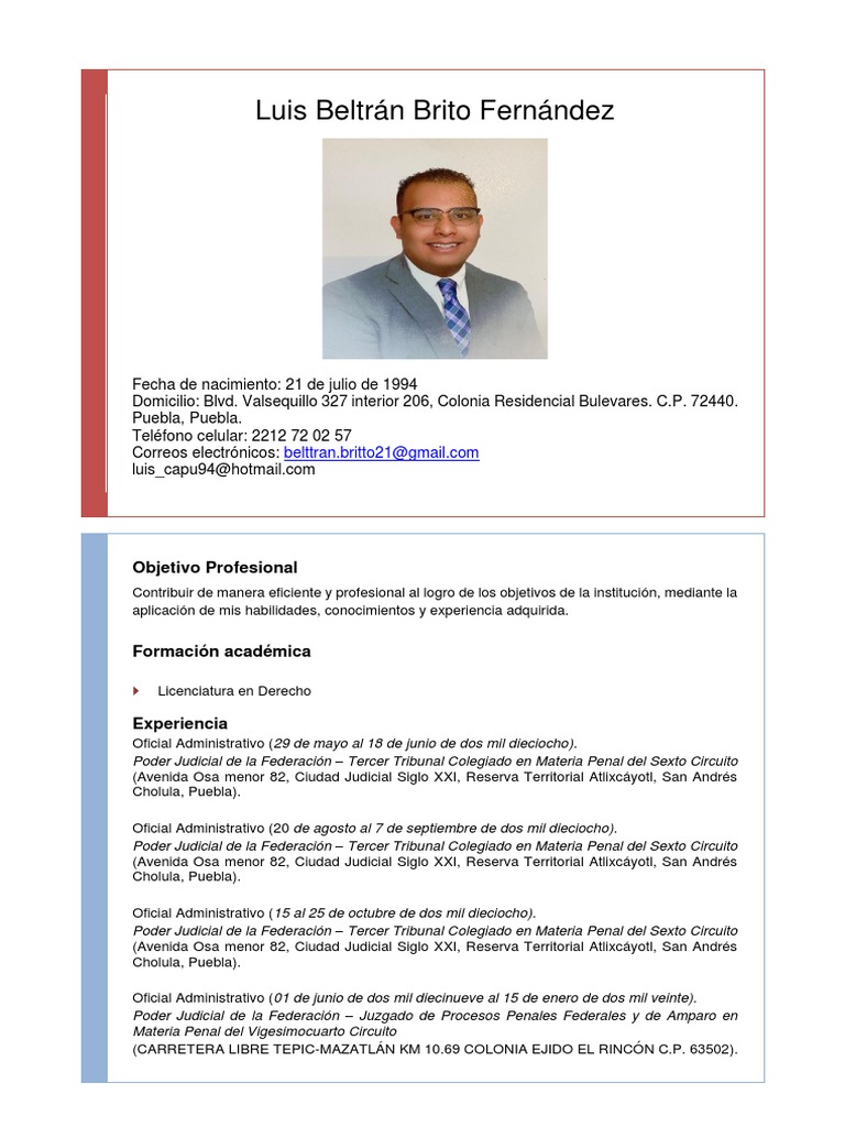 CV - Luis - Beltran Actualizado 21 | PDF | Ley Pública | Justicia