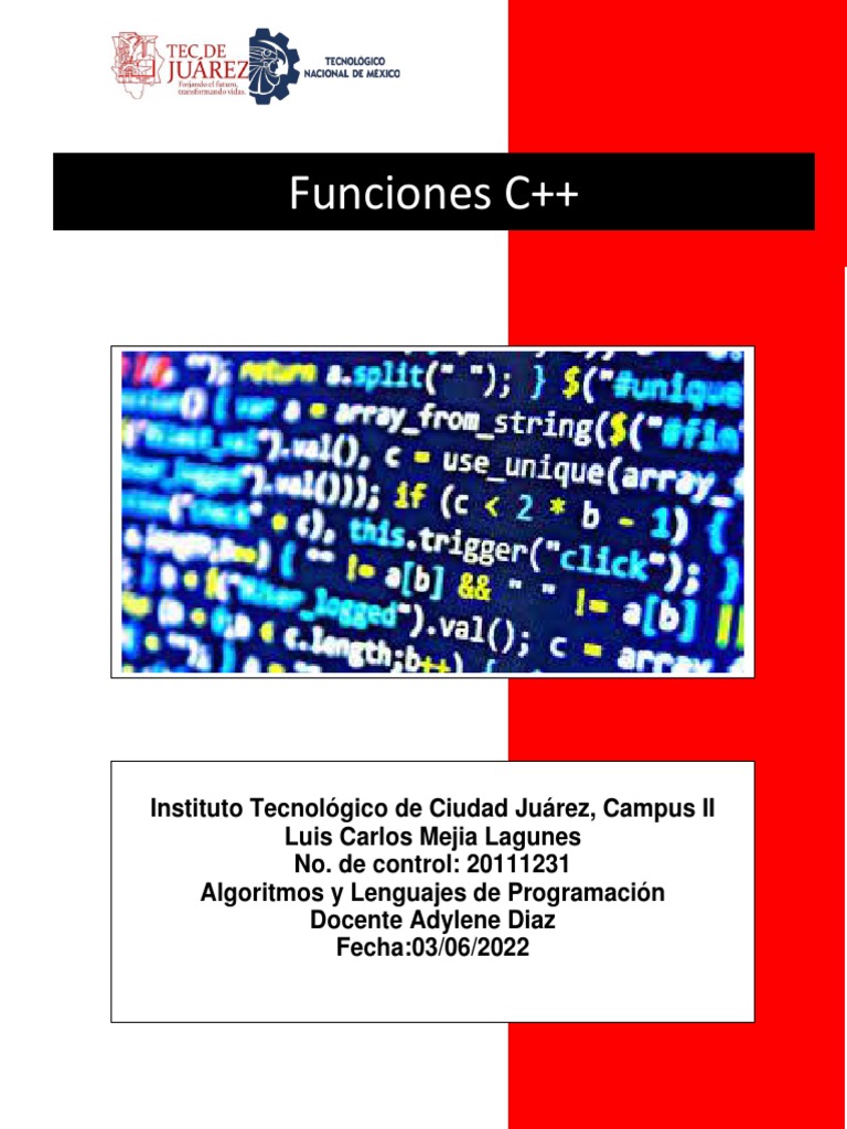Funciones C++ | PDF | C ++ | Función (Matemáticas)