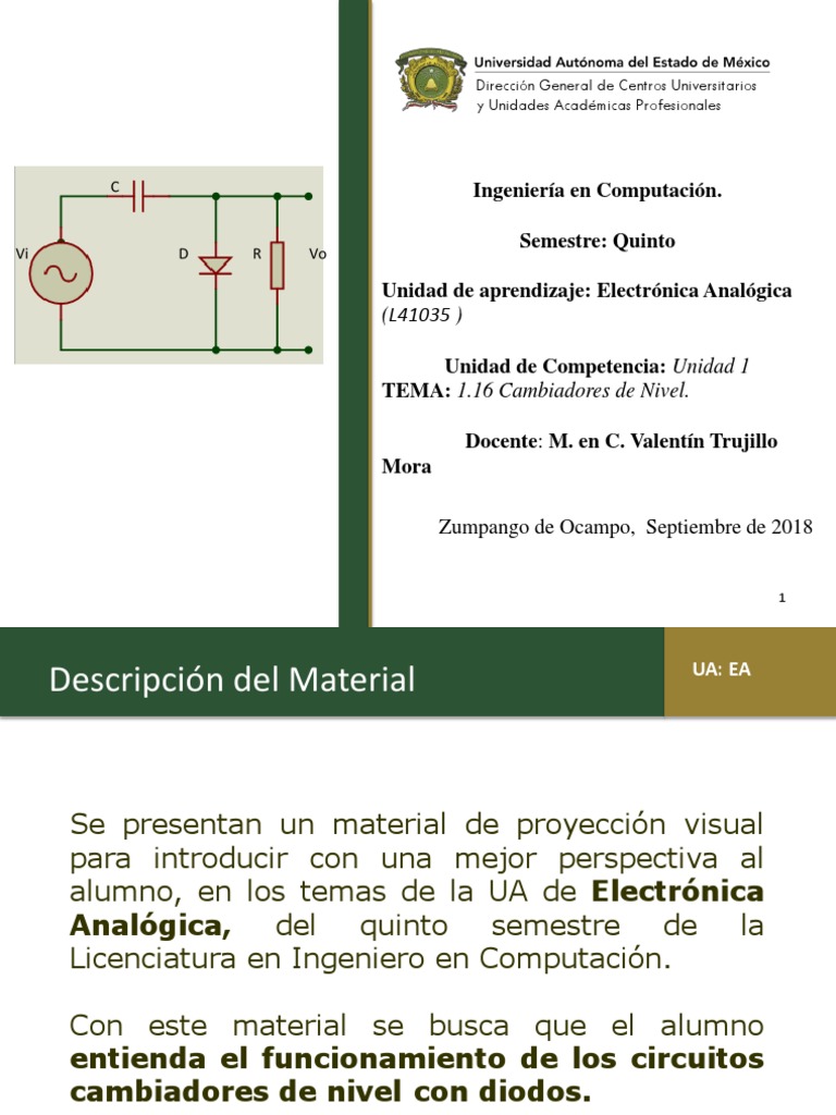 Cambiadores de Nivel | PDF | Electrónica | Diodo