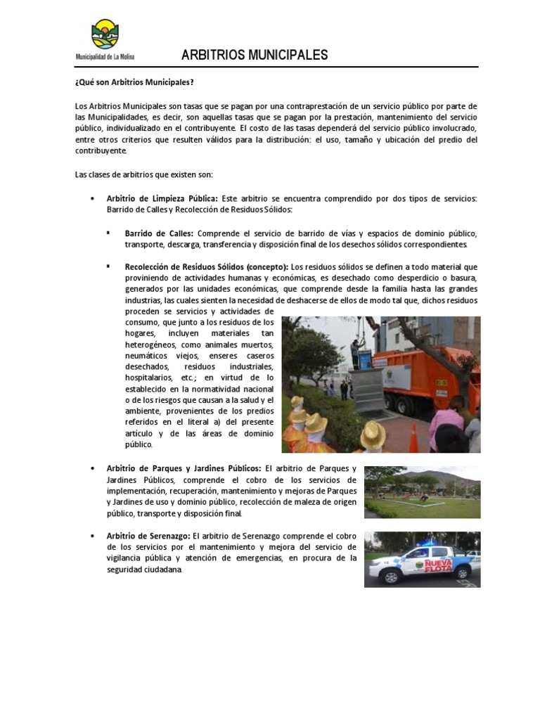 Arbitrios Municipales | PDF | Residuos | Economias