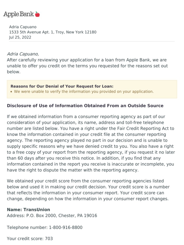 Notice | Download Free PDF | Credit Score | Credit History