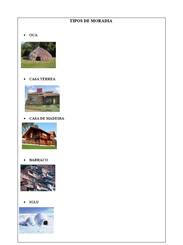 Tipos de Moradia | PDF