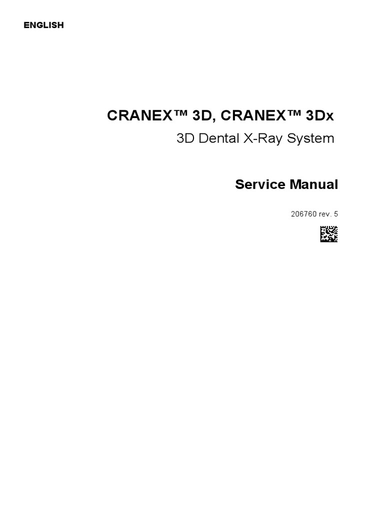 Cranex 3d 3dx Service Manual d506733 | PDF | Electrostatic Discharge ...