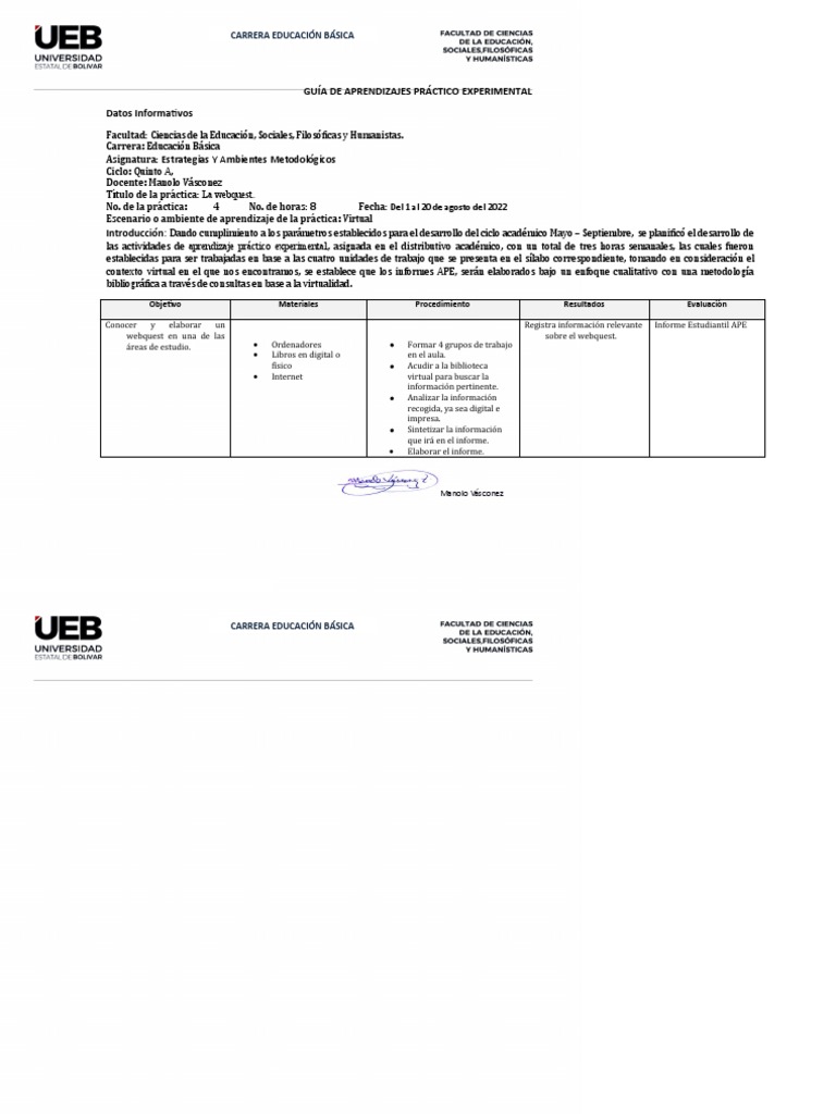 Guia Ape 4 Estrategias Metodológicas | PDF | Educación primaria | Aprendizaje
