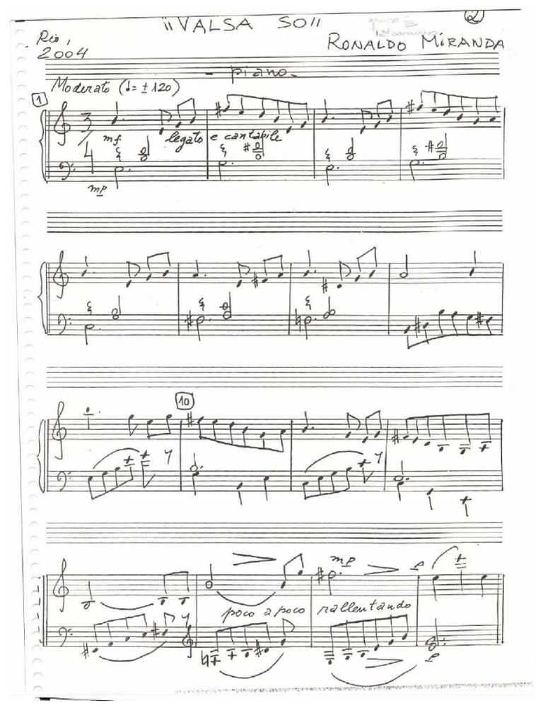 Valsa So Ronaldo Miranda | PDF