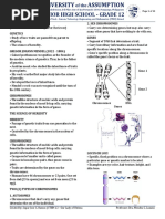 Grade 12 Genetics Notes | PDF