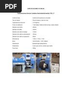 Ficha Técnica Cámara de Fermentación | PDF