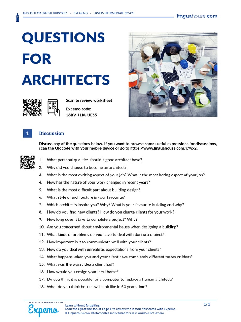 Questions For Architects British English Student | PDF | Art | Computers