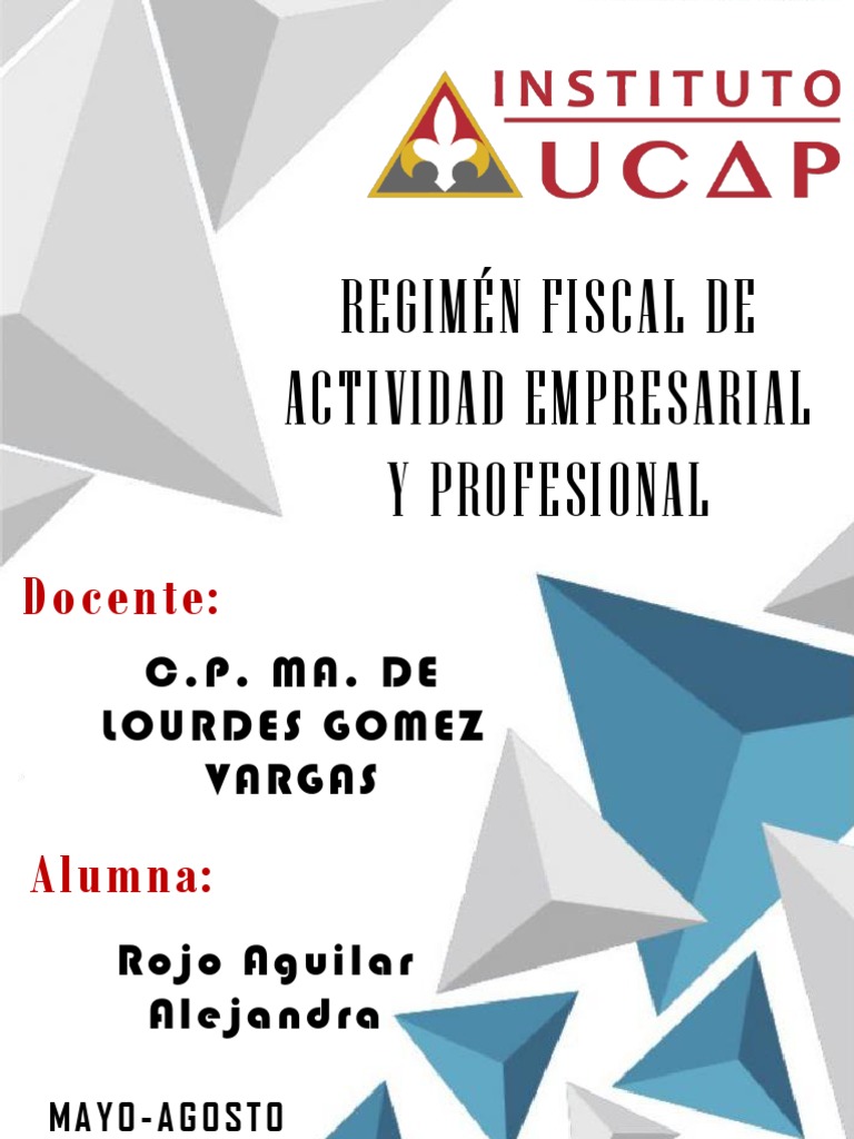 Régimen Fiscal para Personas Físicas | PDF | Salario | Business