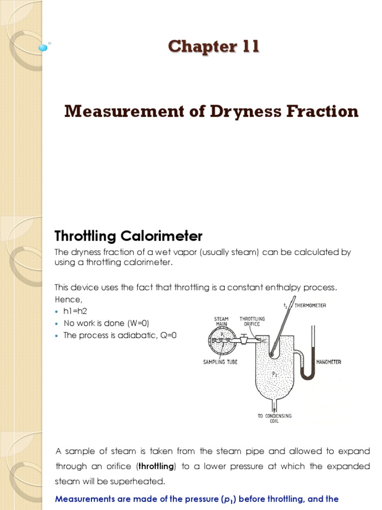 Measurement of Dryness Fraction | PDF | Enthalpy | Steam