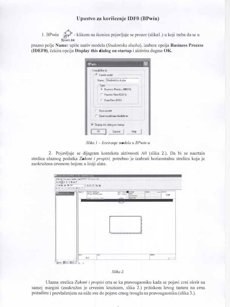 Uputstvo A Koriscenje IDF0 (BPwin) | PDF