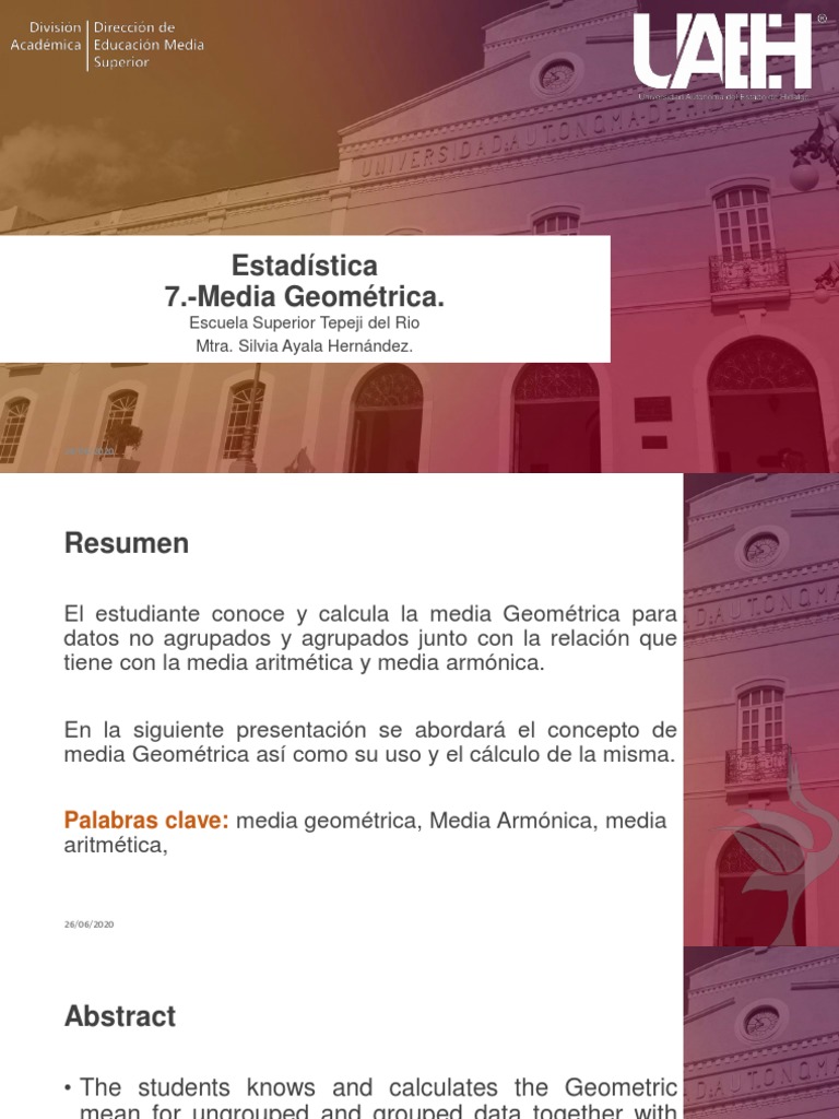 Media Geometrica | PDF | Science | Aritmética