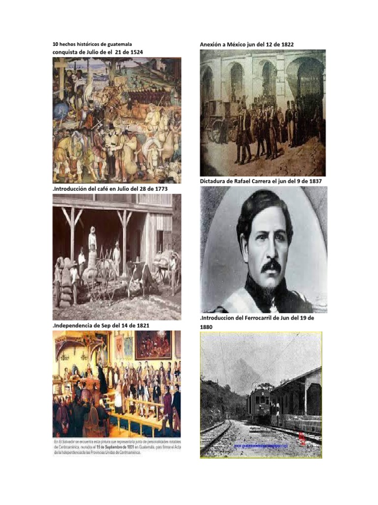 10 Hechos Históricos de Guatemala | PDF