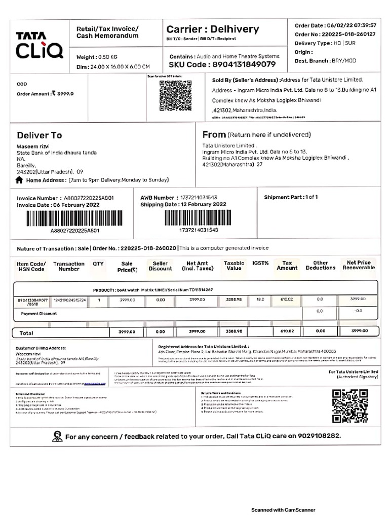 Invoice Matrix | PDF