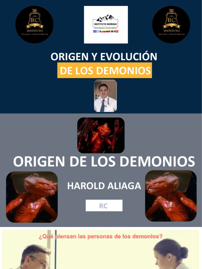 2 Origen y Evolucion de Los Demonios-Rc | PDF | Canaán | Demonios
