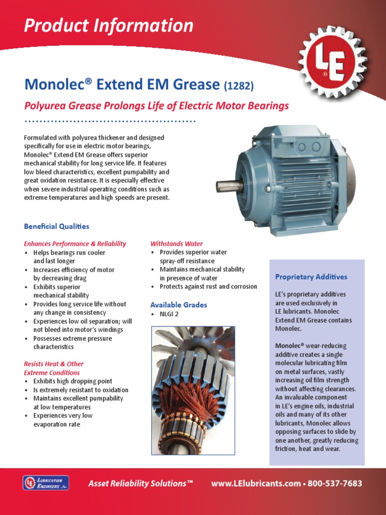 1282 Product Info | PDF | Lubricant | Bearing (Mechanical)