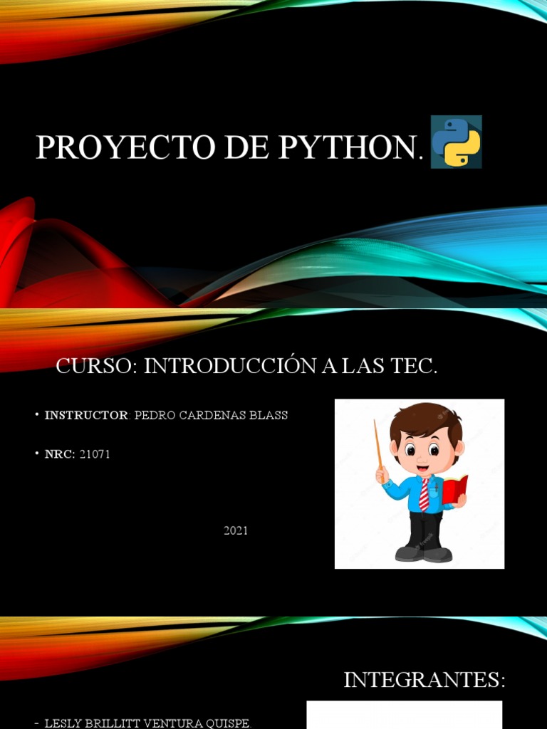 Proyecto de Python. | PDF Proyecto de Python. | PDF