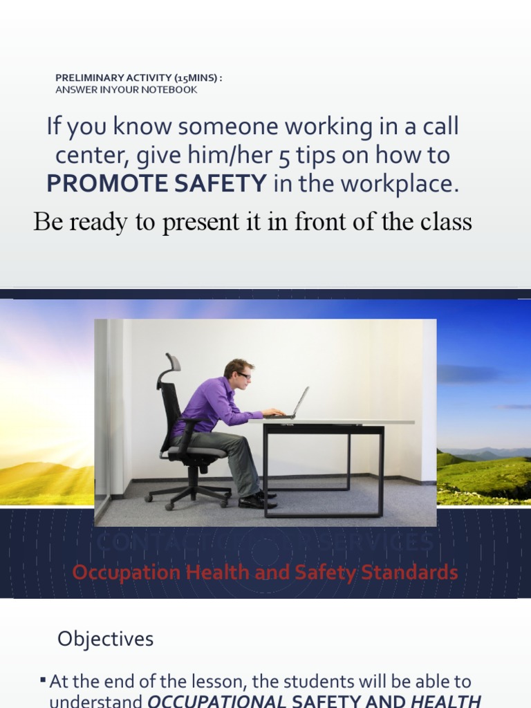 Call Center Workplace Safety Guidelines | PDF | Occupational Safety And ...