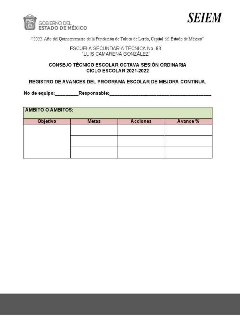 Formatos Cte | PDF | México | Educación Secundaria