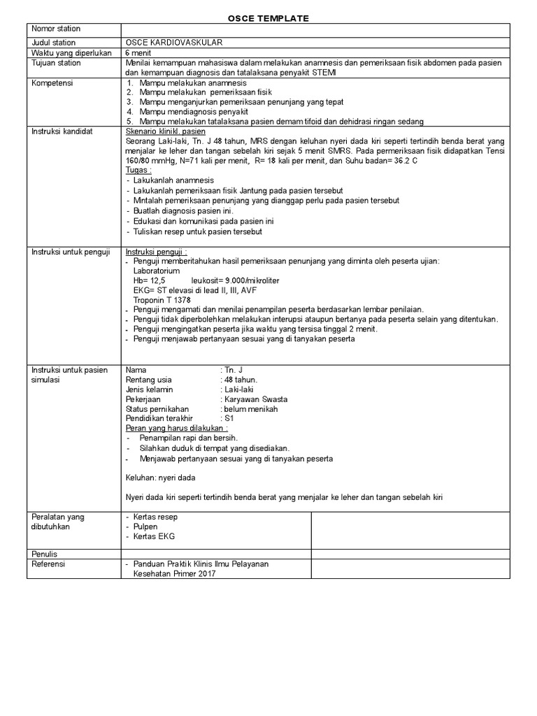 OSCE Stemi Modif | PDF