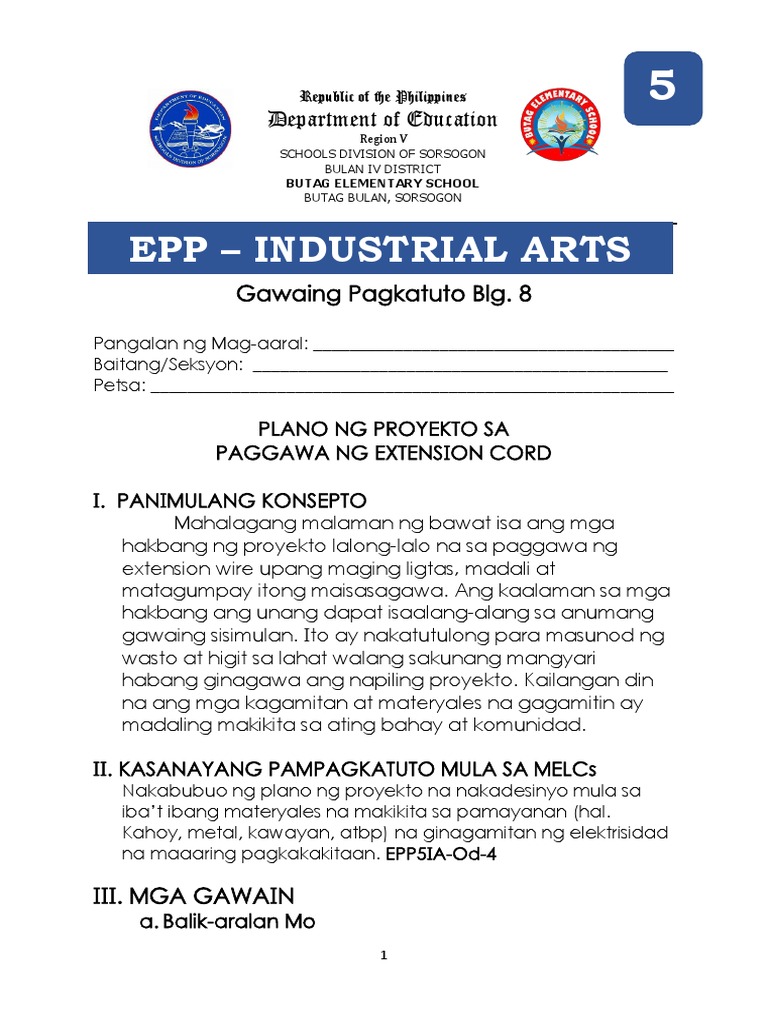 Epp5 - Ia - Gawaing Pagkatuto BLG 8 | PDF Epp5 - Ia - Gawaing Pagkatuto BLG 8 | PDF