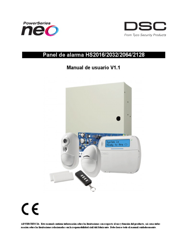 Manual de Usuario Power Serie NEO HS2016-2032-2064-2128 | PDF | Teclado ...