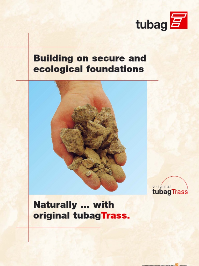 Tubag TRASS English | PDF | Mortar (Masonry) | Cement