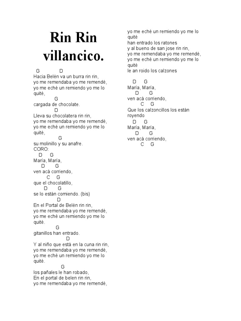 Rin Rin Villancico | PDF