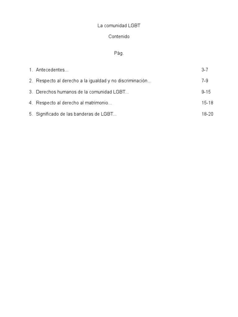 Historia y derechos de la comunidad LGBT | PDF | El matrimonio del ...