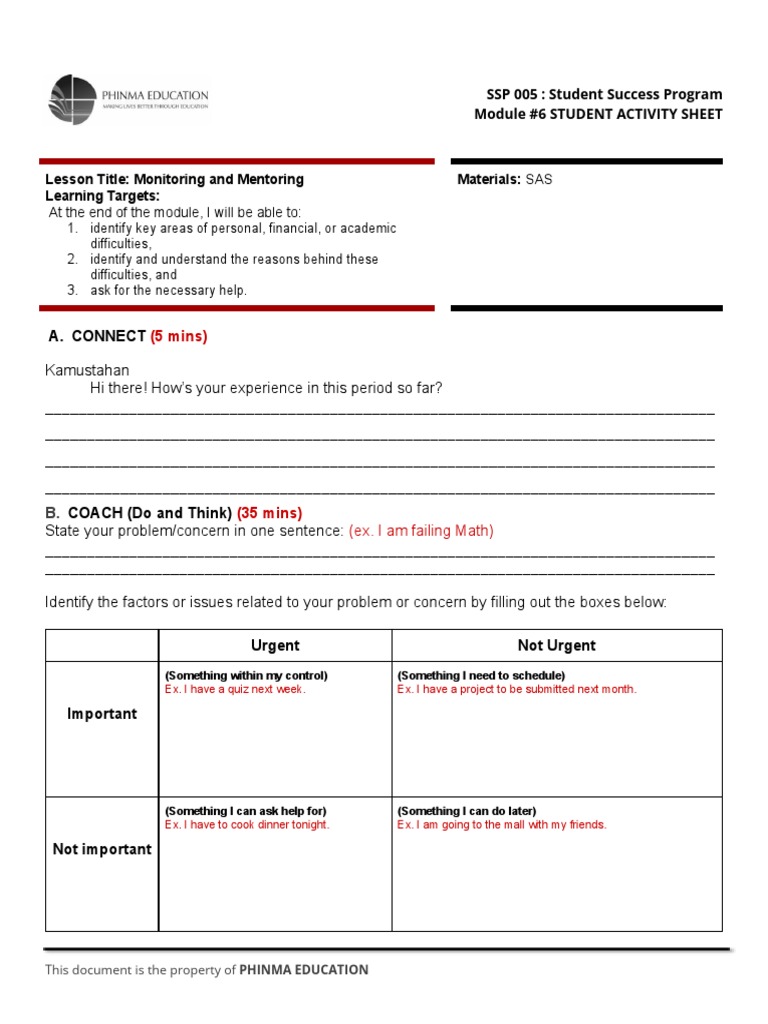 SSP005 - Module 6 - MONITORING AND MENTORING - P2 - SAS | PDF