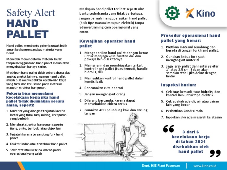 Hand Pallet - Safety Alert | PDF