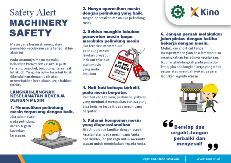 Mesin Bergerak - Safety Alert | PDF