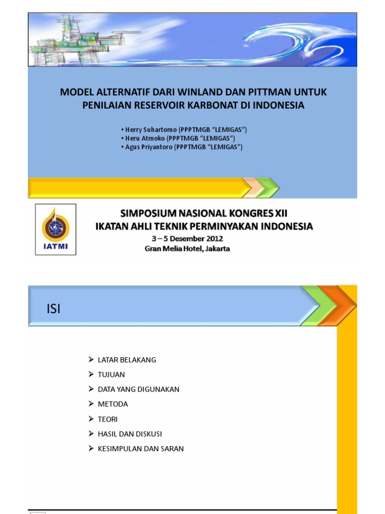 IATMI 12-064-Winland and Pittman Alternative Model For Carbonate ...
