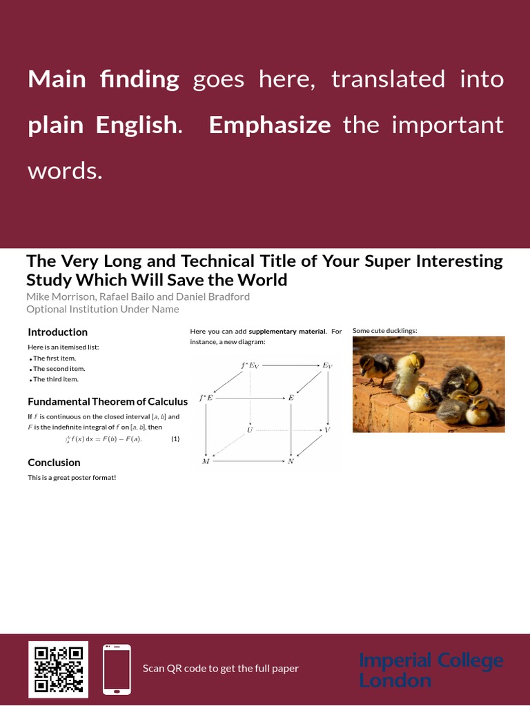 Better Portrait Poster Template | PDF