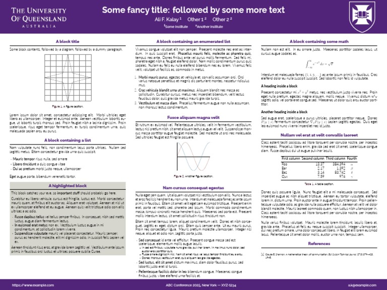 Uq Beamerposter Template | PDF