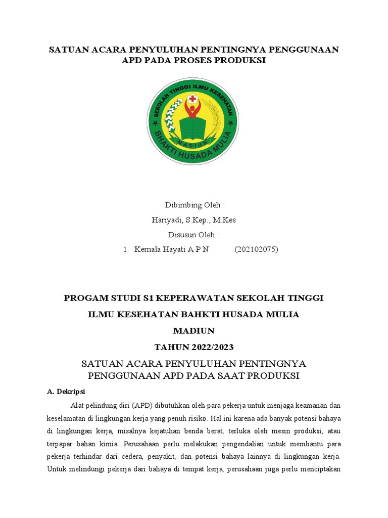 Kemala Hayati Anggraini Putri Nugroho - 202102075 - 2b | PDF