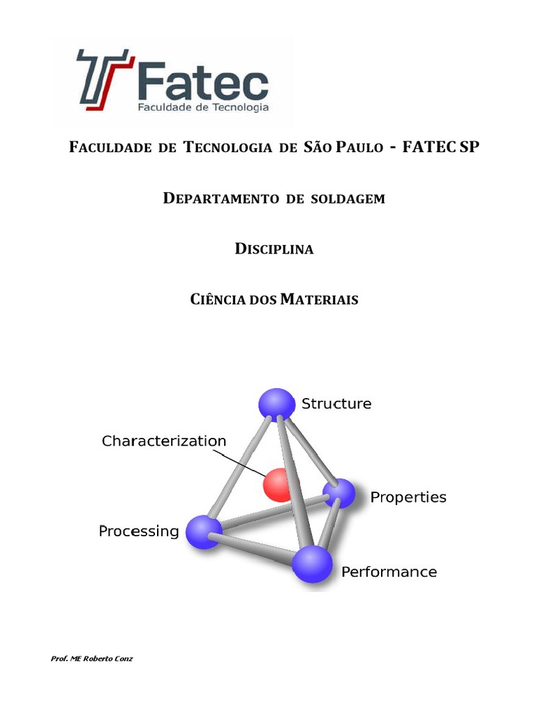 Apostila Ciência Dos Materiais Pdf Ligação Química Isótopo