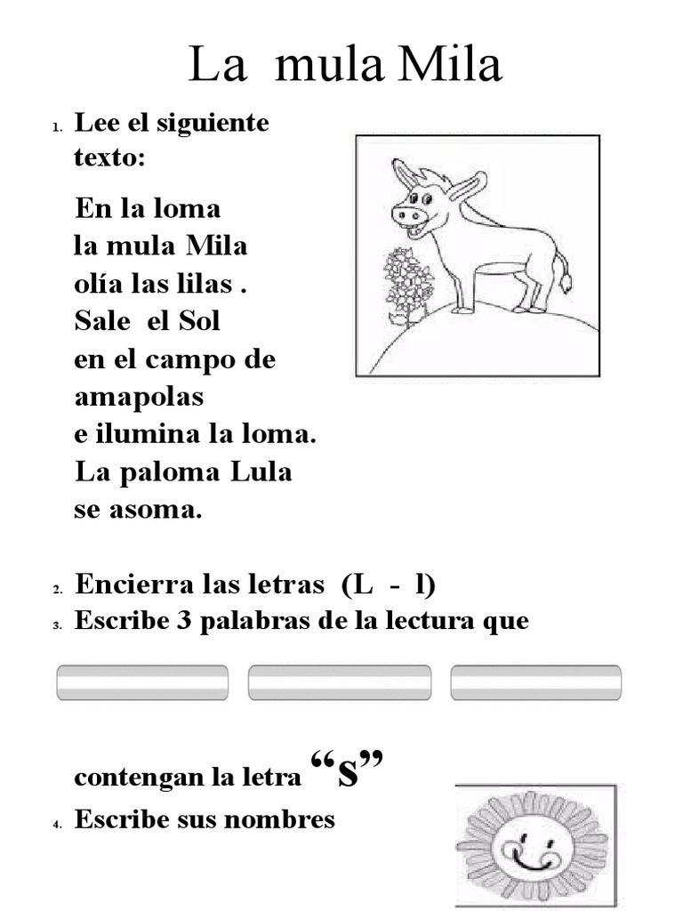 La mula Mila y sus aventuras en la loma | PDF | Poesía