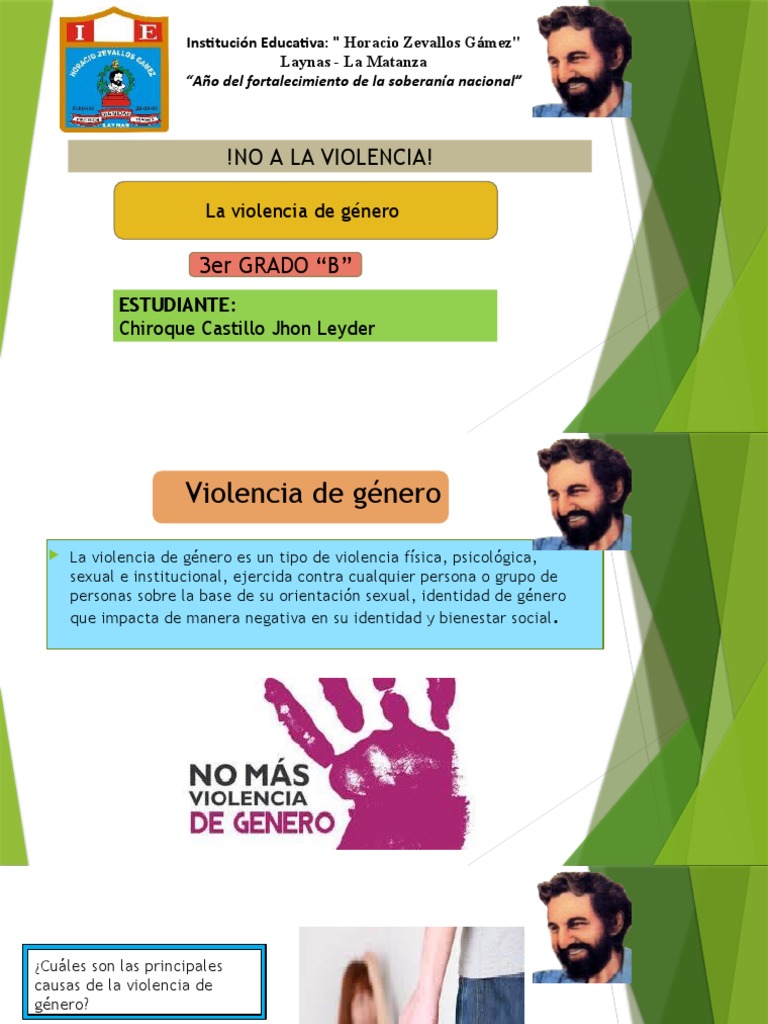 Violencia de Género | PDF | Relaciones personales, crianza y desarrollo ...