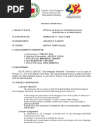 Activity Design For Basketball League | PDF