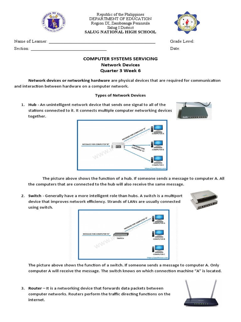 Quarter 3 Week 4 Css | PDF | Computer Network | Network Switch