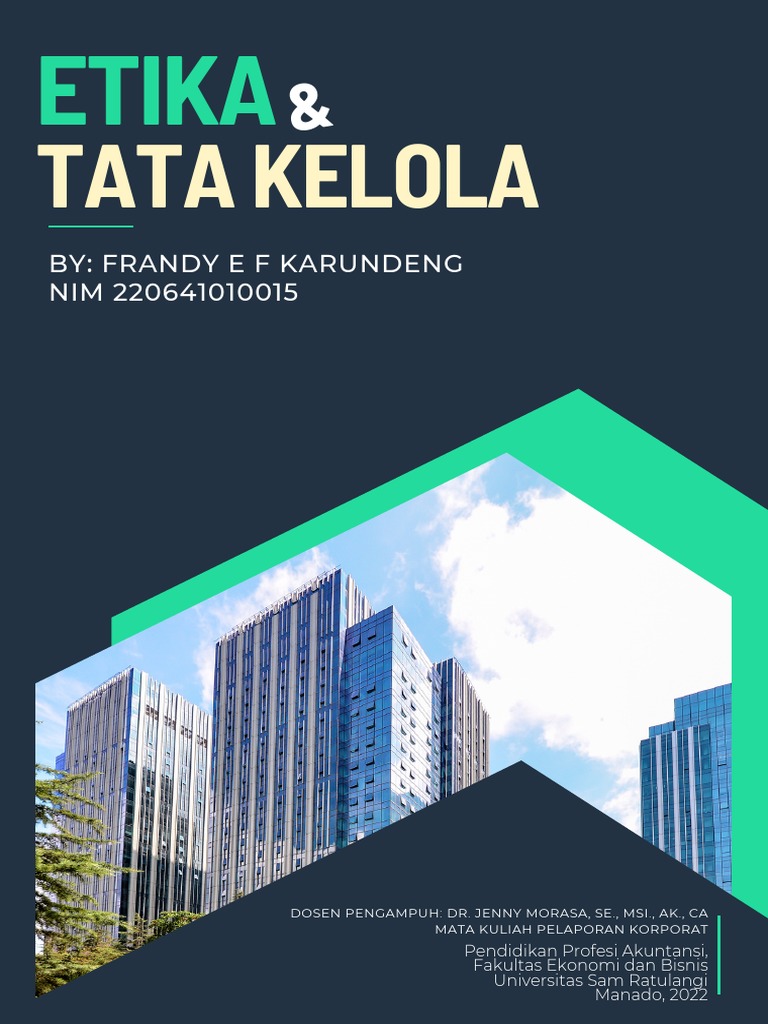 Etika Dan Tata Kelola - PPAk - Frandy E F Karundeng | PDF | Karier & Perkembangan | Bisnis
