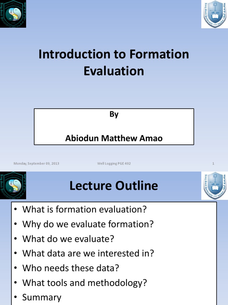 Formation Evaluation | PDF | Petroleum Reservoir | Earth Sciences