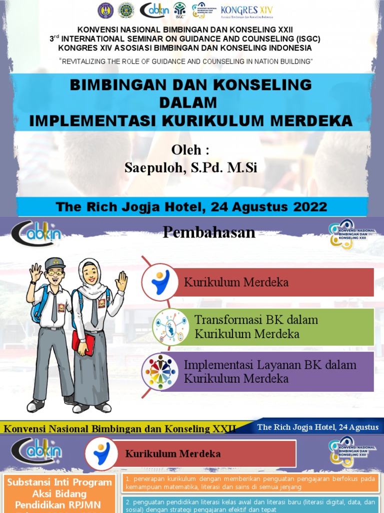 BK Dalam Implementasi Kurikulum Merdeka - 240822 | PDF