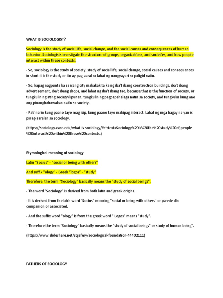 Report Sociology | Download Free PDF | Sociology | Émile Durkheim