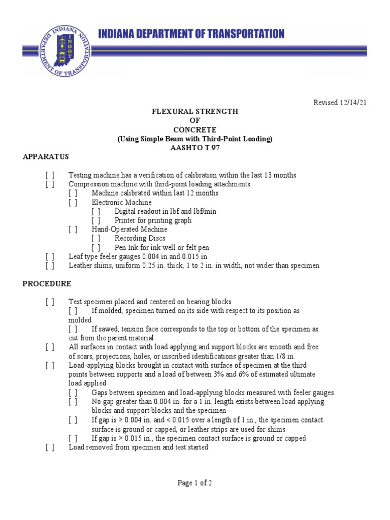 Flexural Strength Testing of Concrete | PDF | Fracture | Mechanical ...