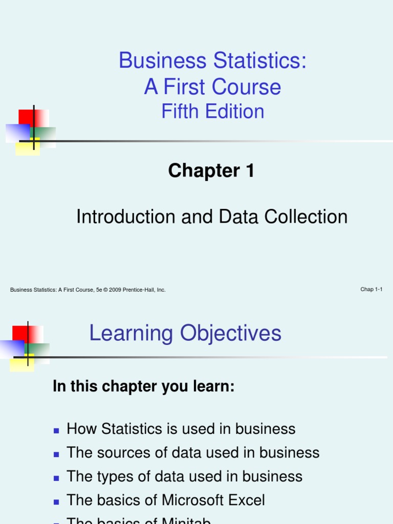Business Statistics: A First Course: Fifth Edition | PDF | Mean ...